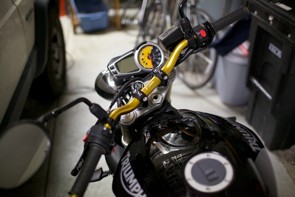 new rizoma bars and pazzo levers | Triumph Rat Motorcycle Forums